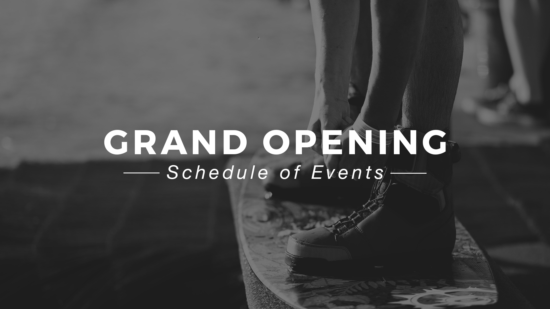Grand Opening Party Schedule of Events | Action Wake Park